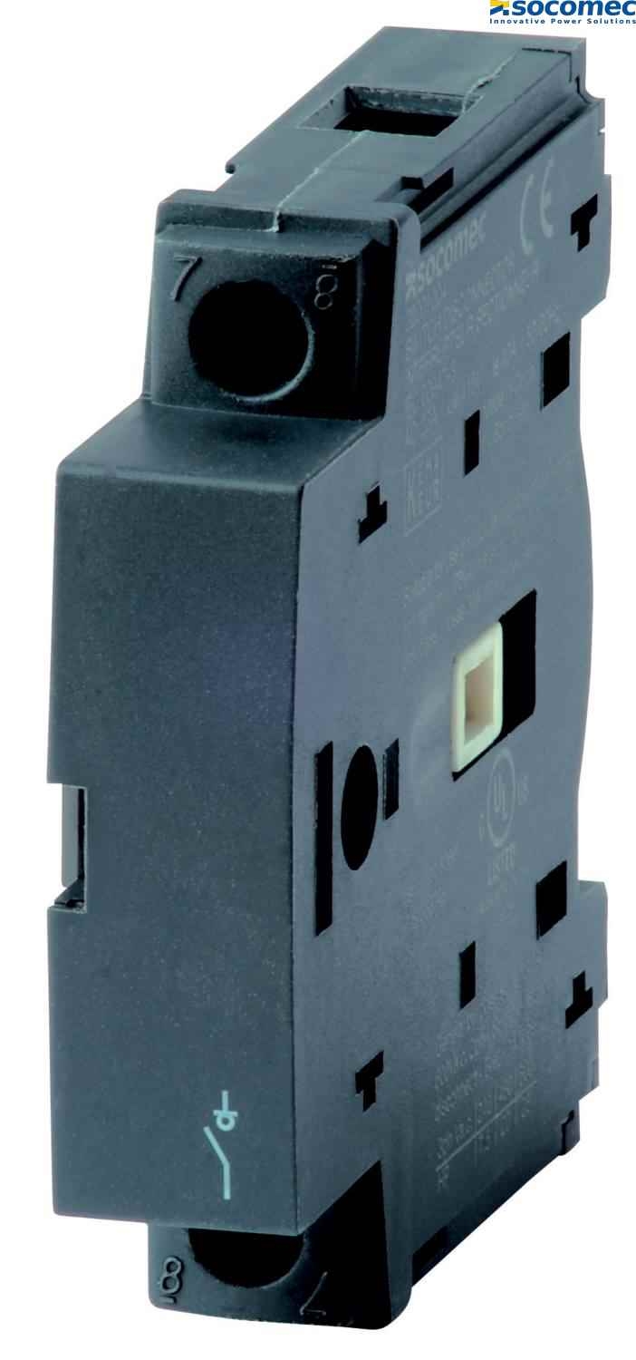 SWITCHED FOURTH POLE MODULE 20A Circuit Breakers & Switches SOCOMEC